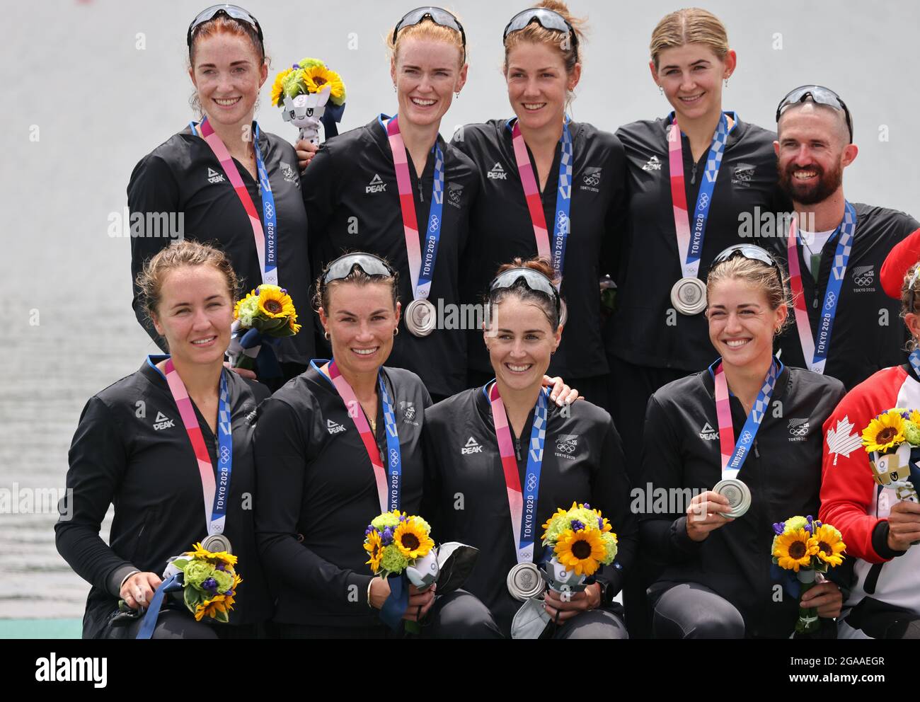 Tokio, Japan. 30th July, 2021. Rowing: Olympics, women's coxed eight ...