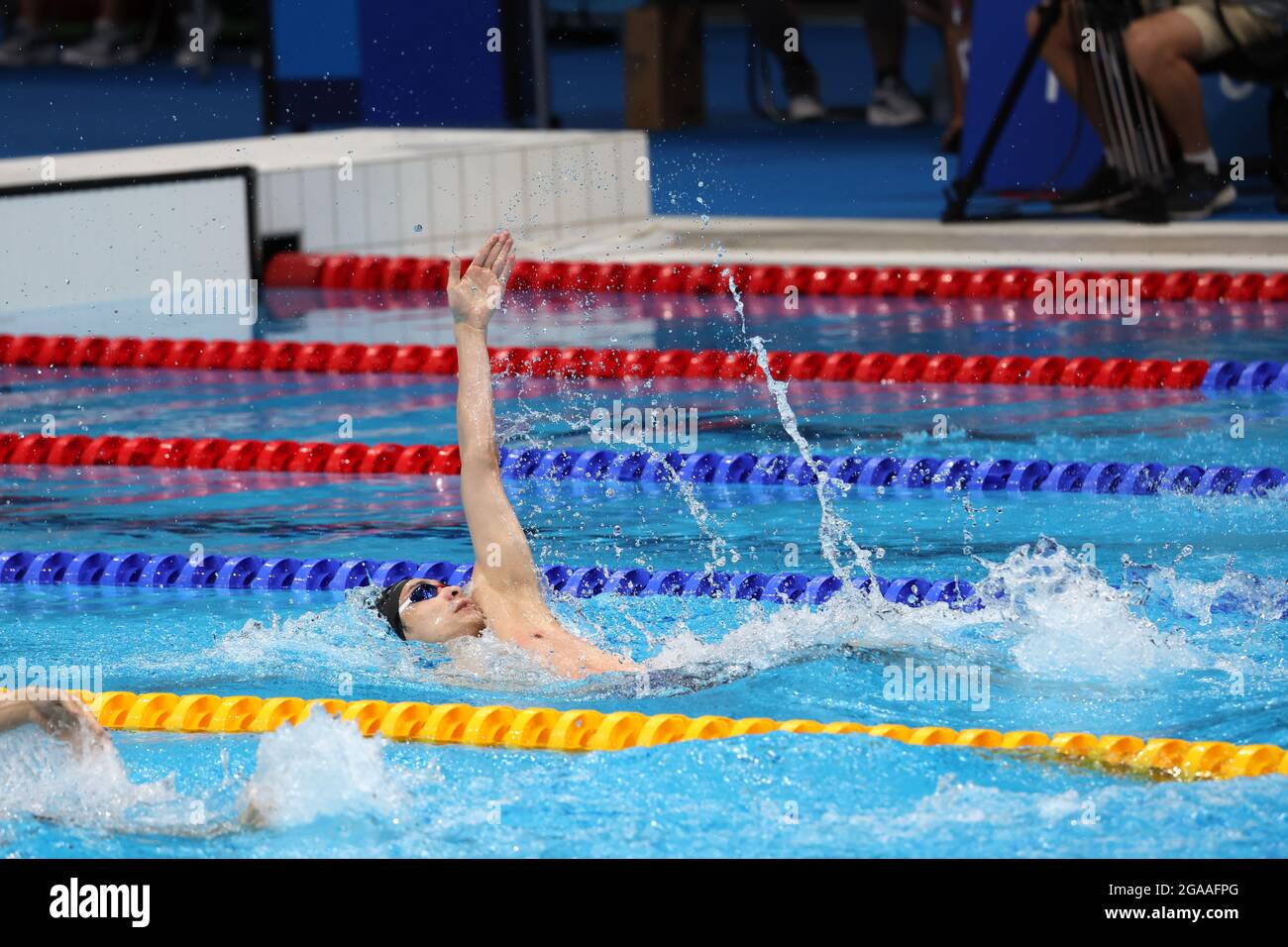 Tokyo, Japan. 29th July, 2021. Ryosuke Irie (JPN) Swimming : Men's 200m ...