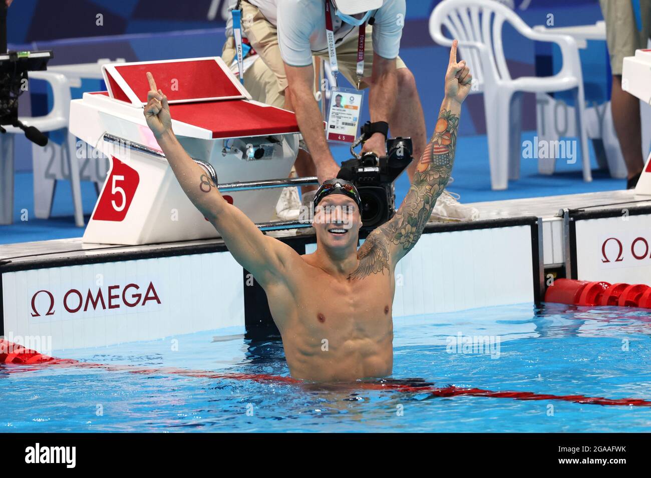 Tokyo, Japan. 29th July, 2021. Caeleb Dressel (USA) Swimming : Men's ...