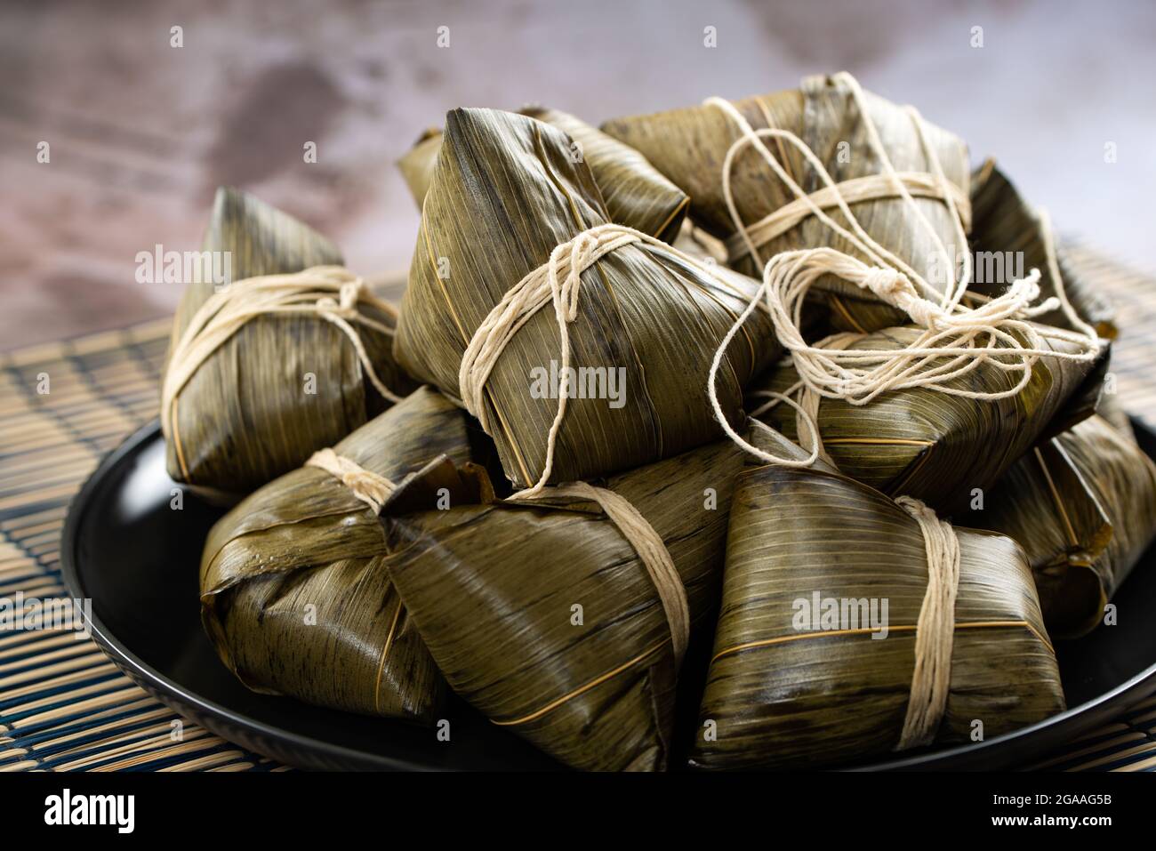 Chinese rice dumplings zong zi for dragon boats festival Stock Photo ...