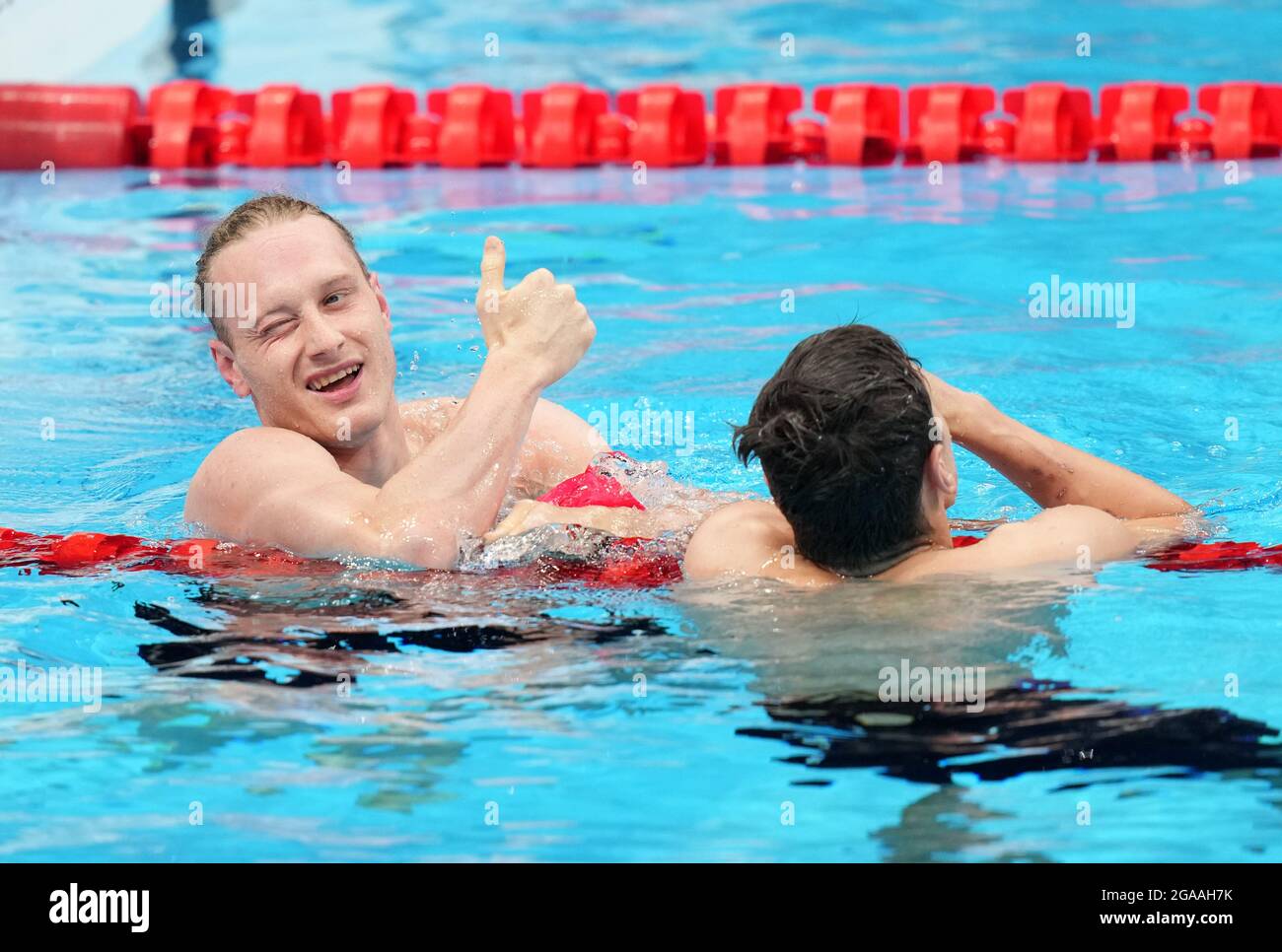 Great Britain's Luke Greenbank reacts after placing third Men's 200m ...