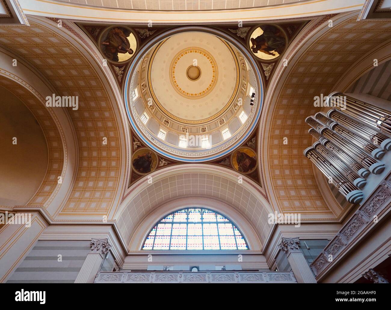 15 July 2021, Brandenburg, Potsdam: The Protestant Church of St ...