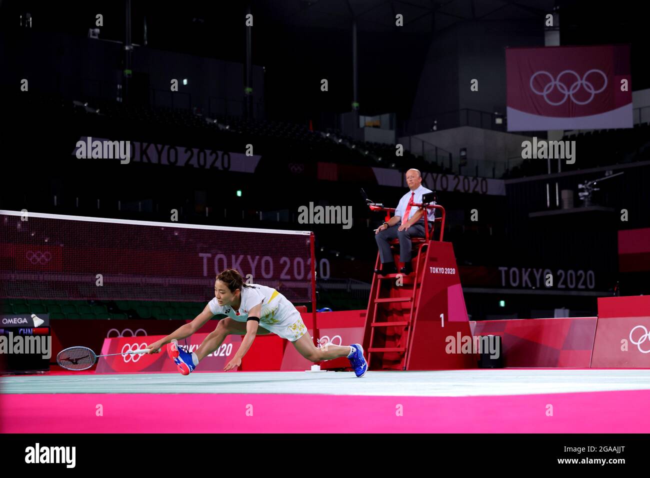 Tokyo, Japan. 30th July, 2021. Nozomi Okuhara (JPN) Badminton : women's ...