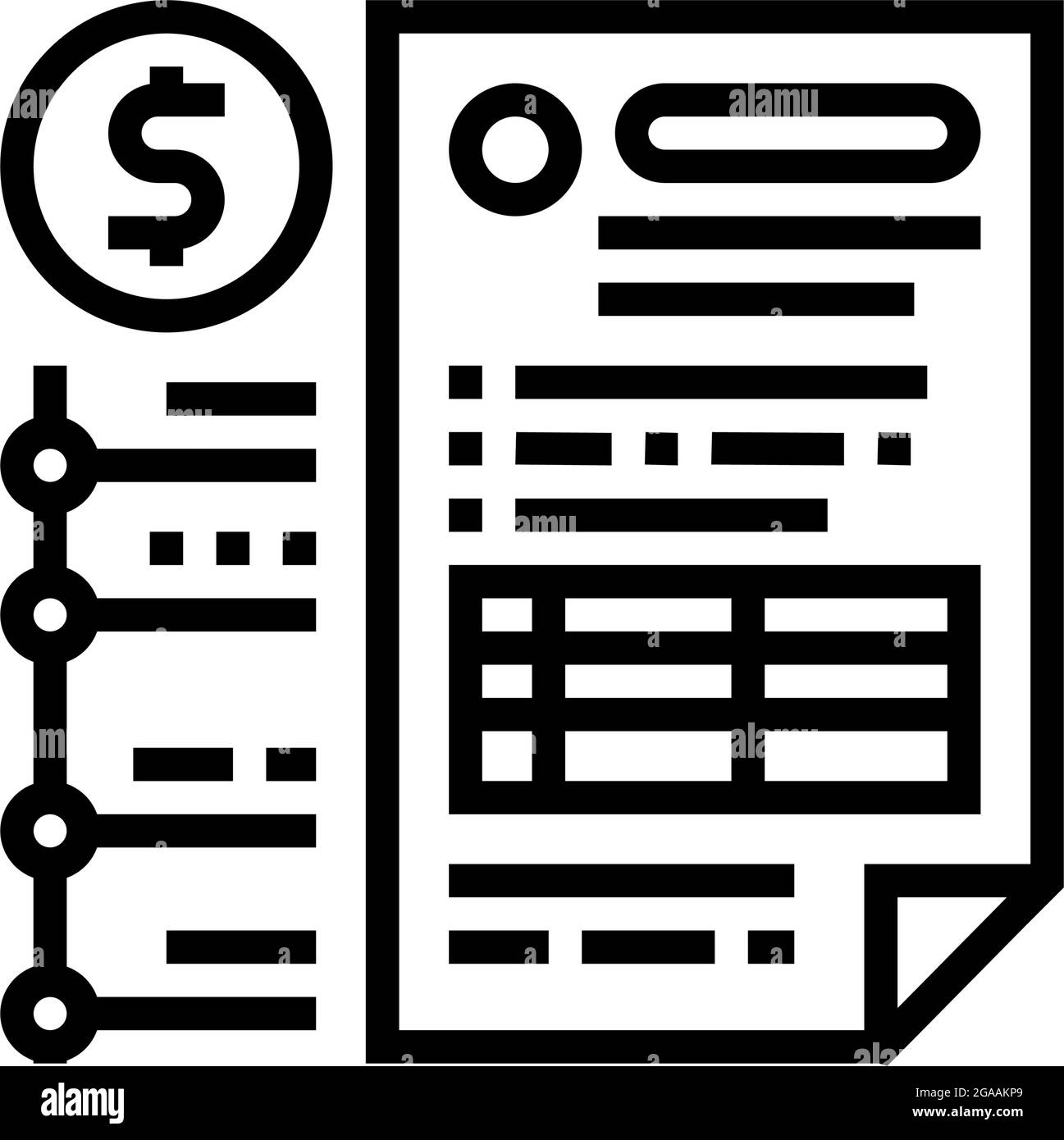providing information on cash flow line icon vector illustration Stock ...