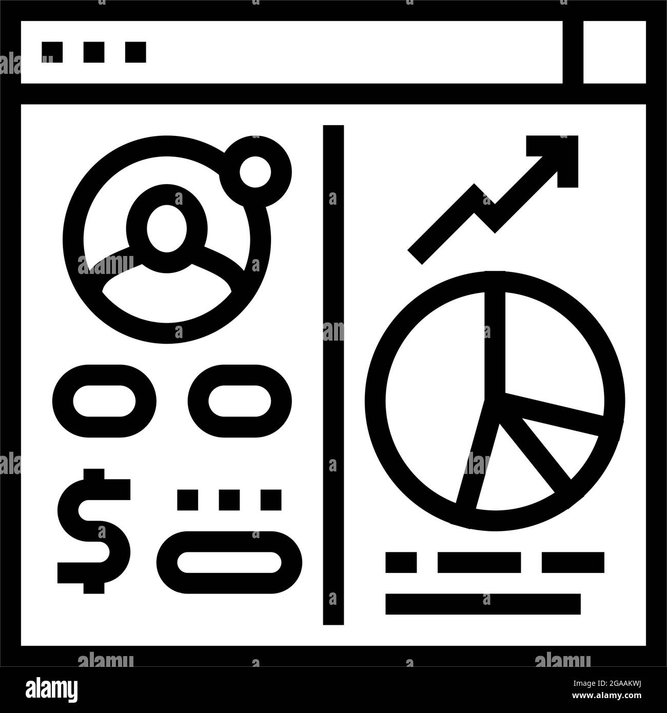 opening investment account line icon vector illustration Stock Vector ...