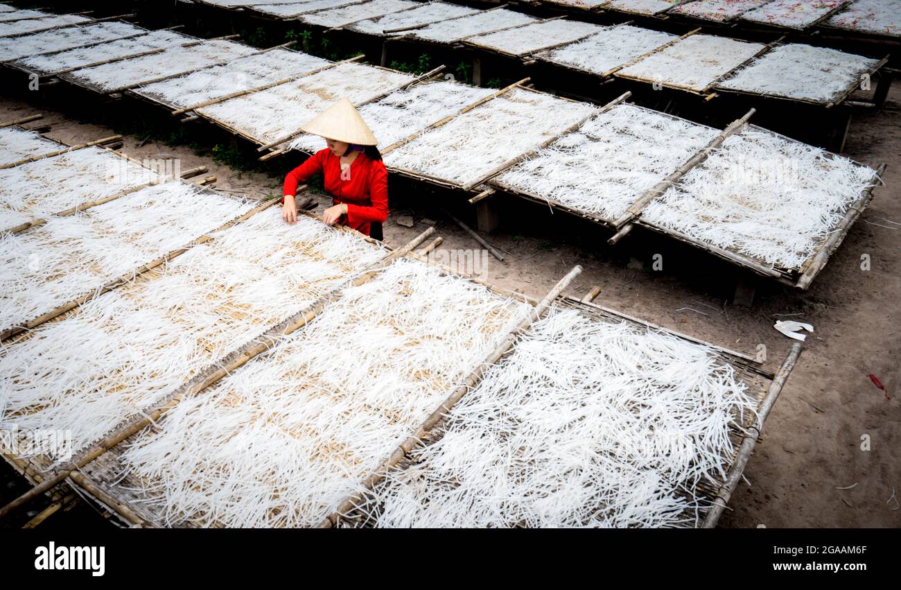 Drying material in the yard Tay Ninh province southern Vietnam Stock ...