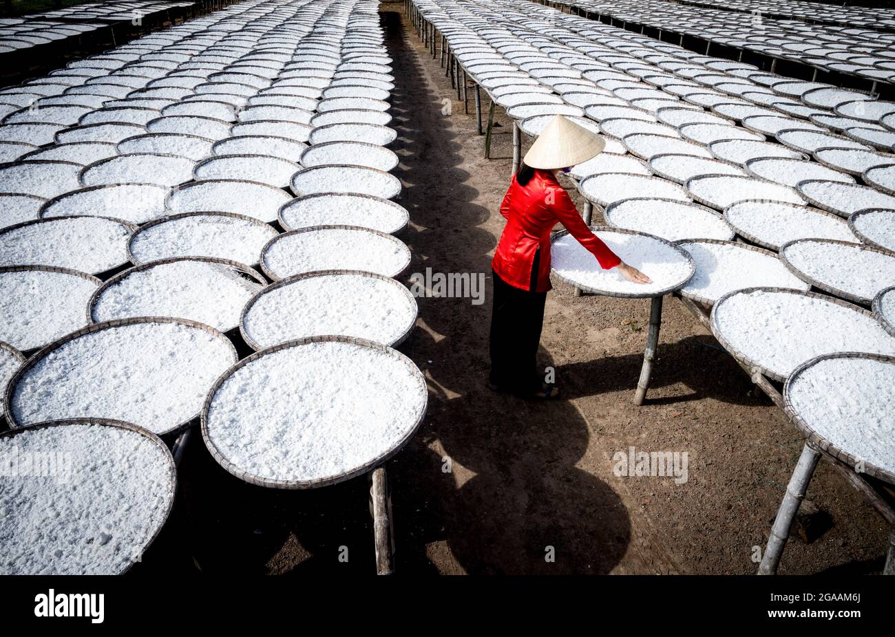Drying material in the yard Tay Ninh province southern Vietnam Stock ...