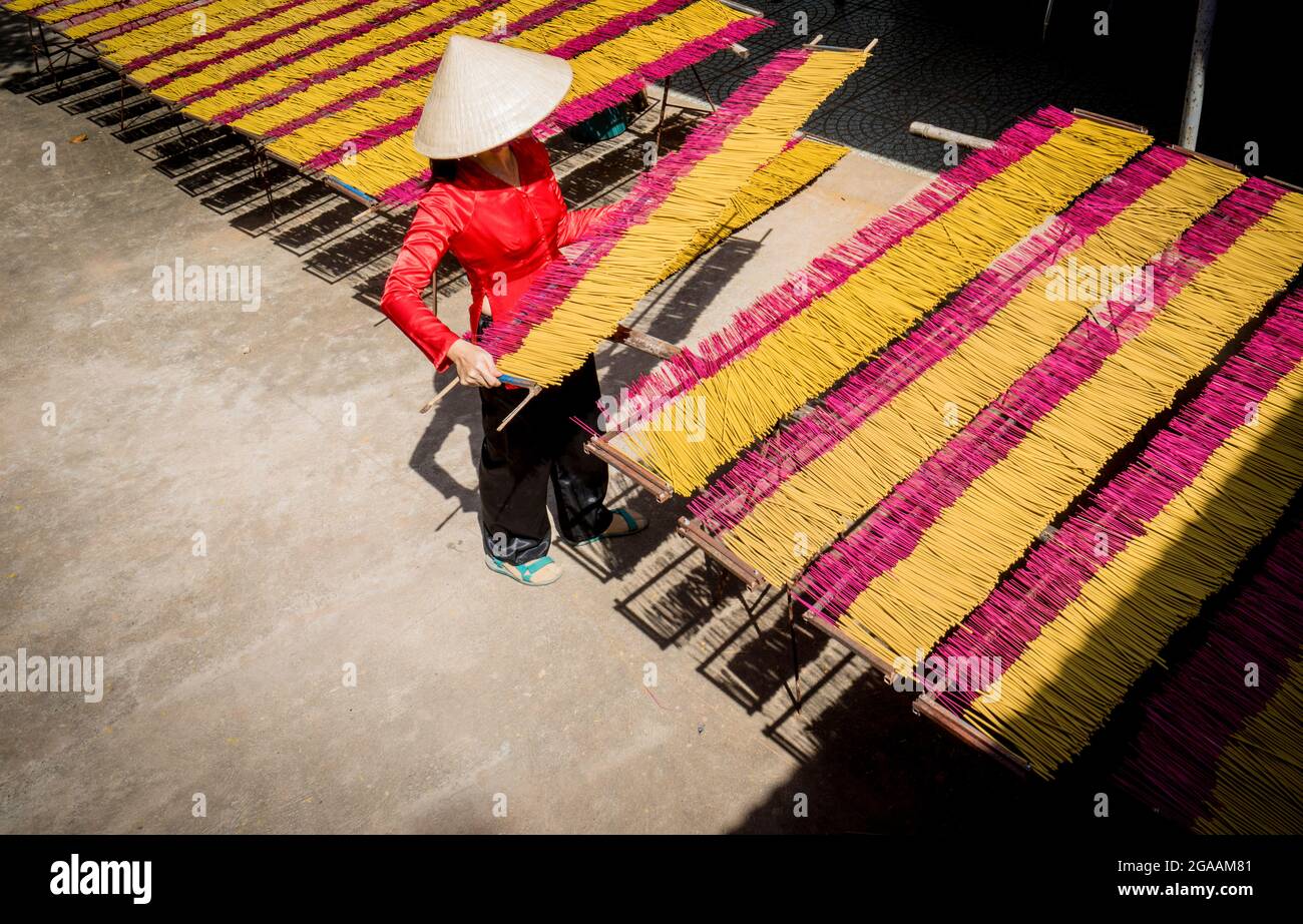 Drying material in the yard Tay Ninh province southern Vietnam Stock ...