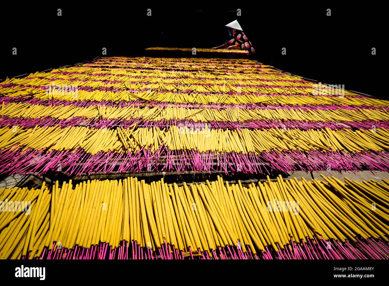 Drying material in the yard Tay Ninh province southern Vietnam Stock ...