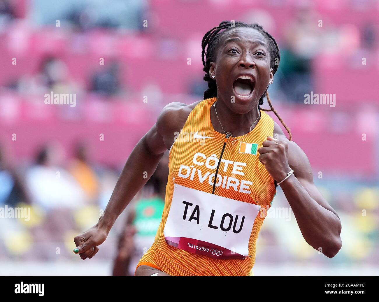 Tokyo, Japan. 30th July, 2021. Marie-Josee Ta Lou of Cote d'lvoire ...