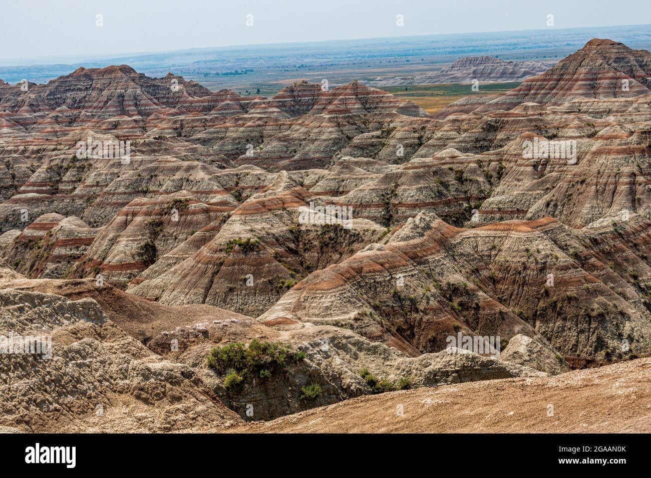 Rock Formations in Badlands National Park Stock Photo - Alamy
