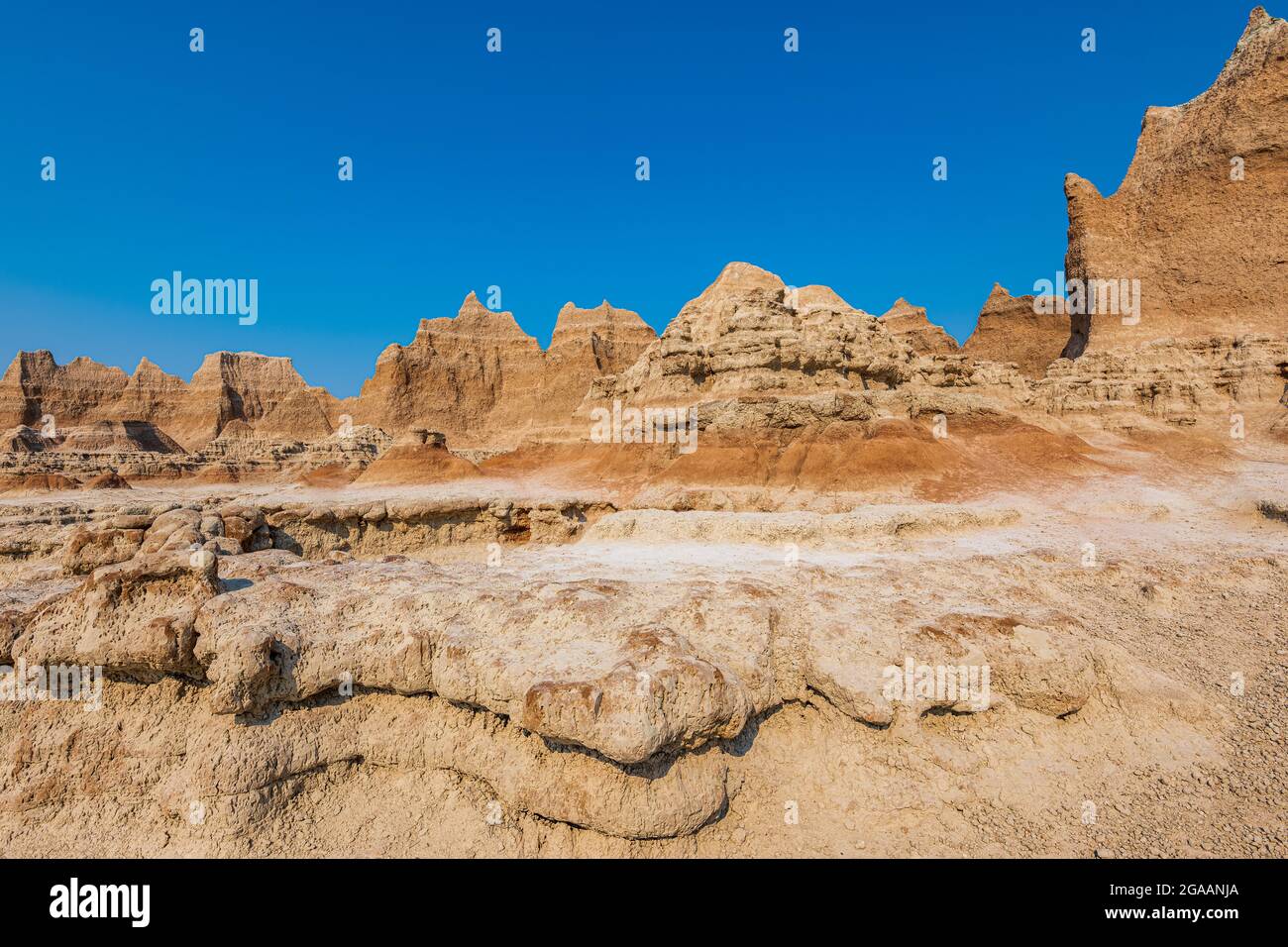 Rock Formations in Badlands National Park Stock Photo - Alamy