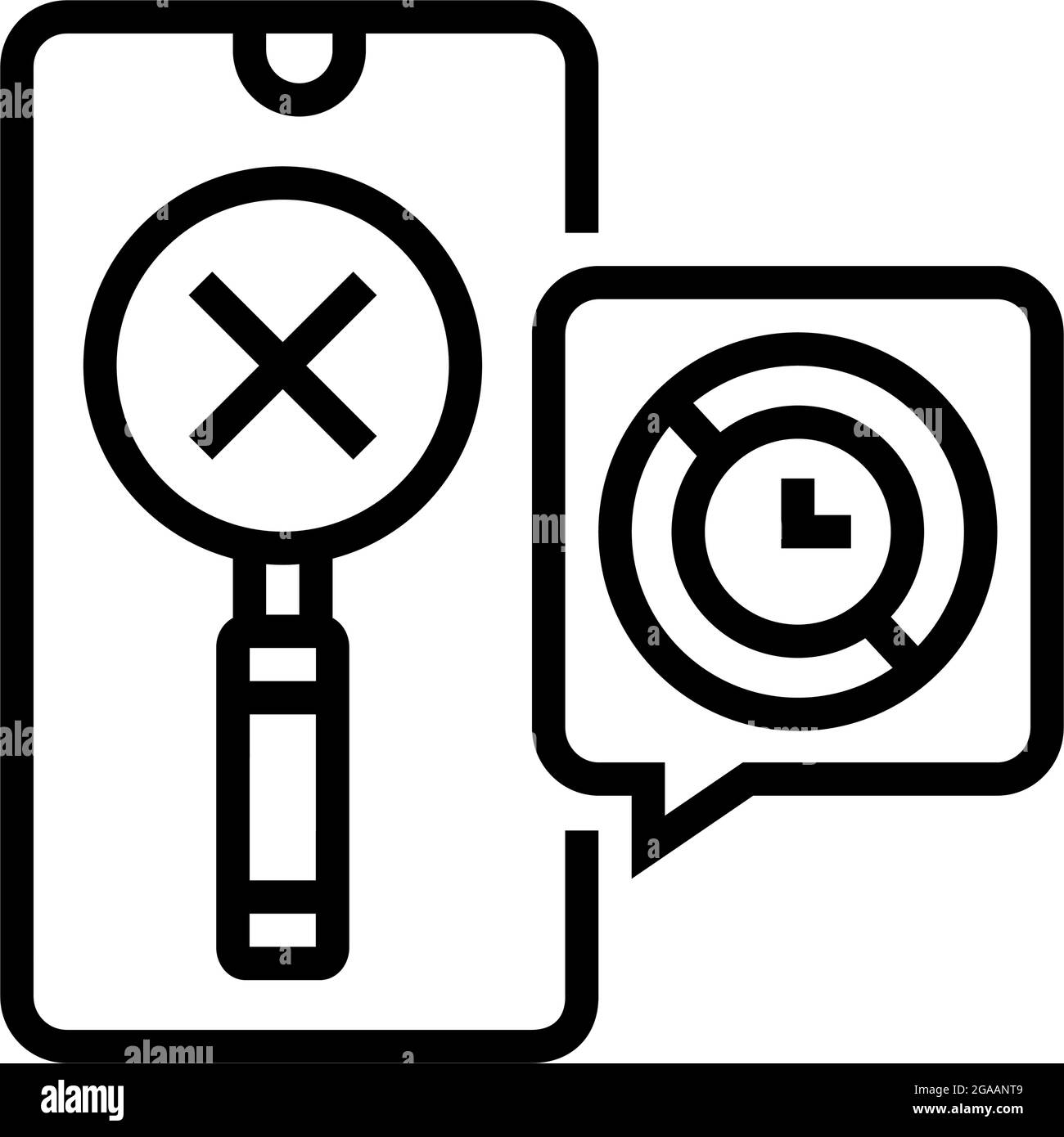 research ephemeral line icon vector illustration Stock Vector Image ...