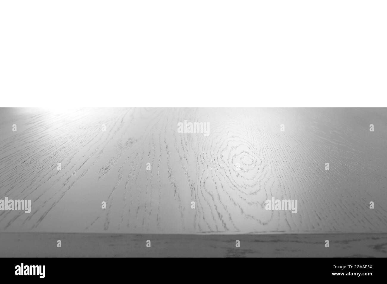 White wooden table on white background Stock Photo - Alamy