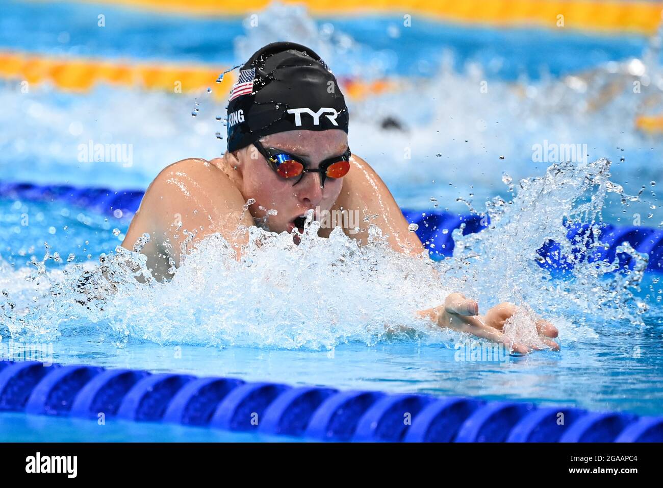Tokyo, Japan. 30th July, 2021. Lilly King of the United States competes ...