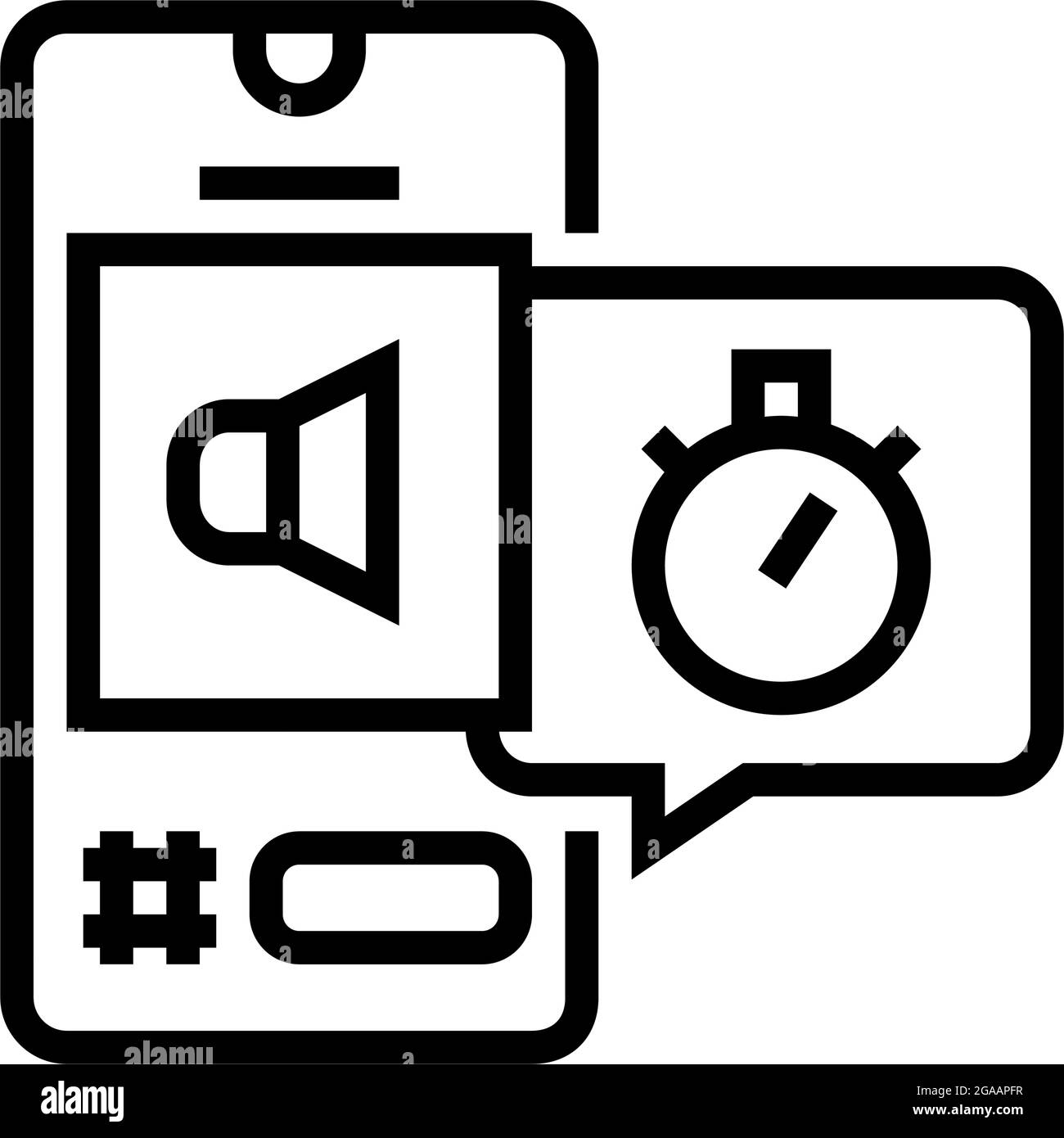 digital marketing ephemeral line icon vector illustration Stock Vector ...