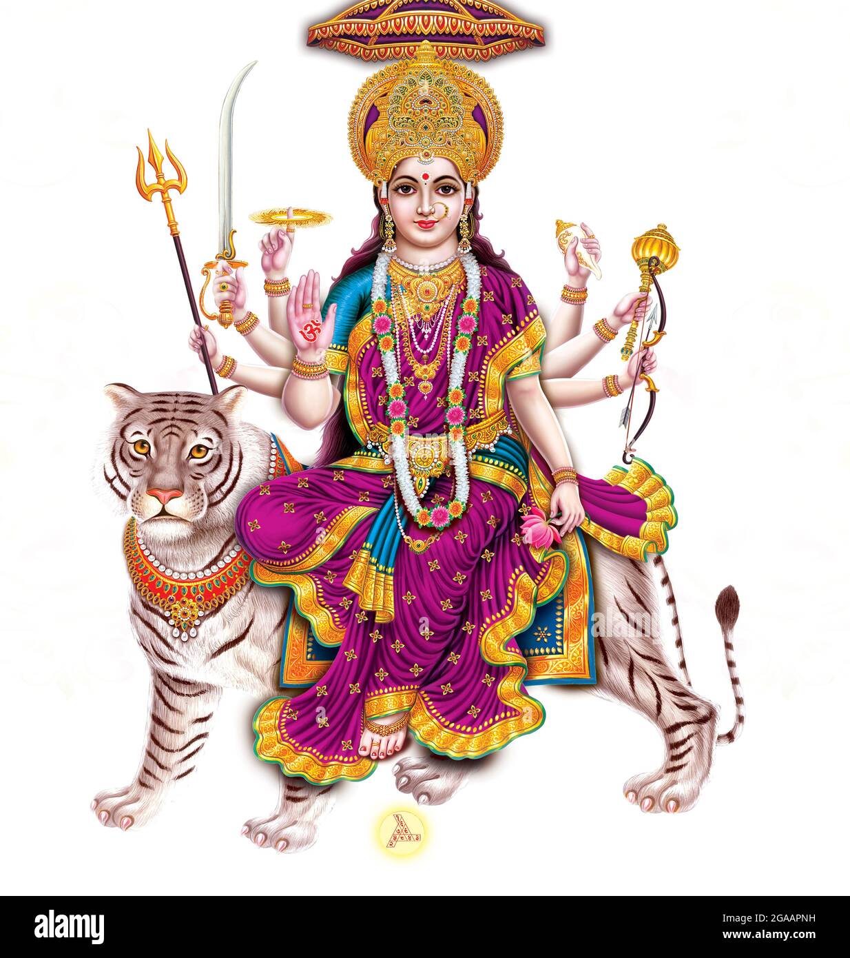 Maa sherawali hi-res stock photography and images - Alamy