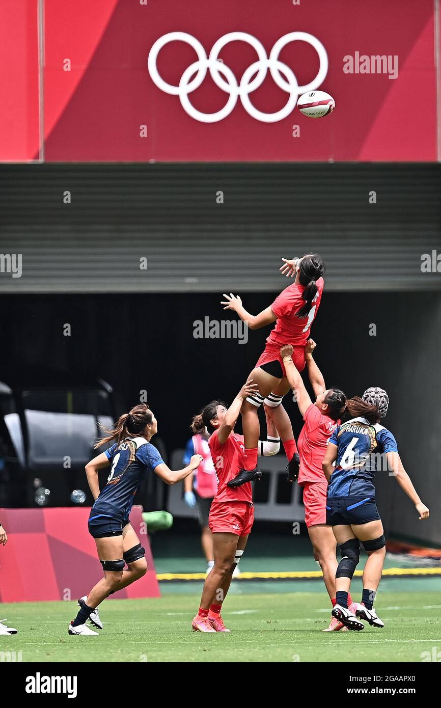Tokyo, Japan. 30th July, 2021. Womens rugby 7s. China Vs Japan. Tokyo ...