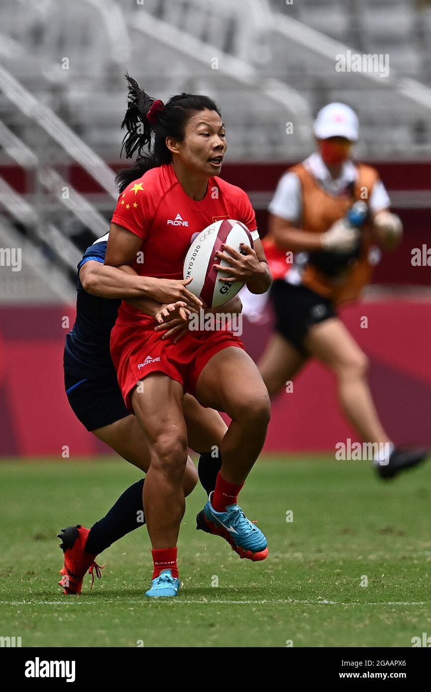 Tokyo, Japan. 30th July, 2021. Womens rugby 7s. China Vs Japan. Tokyo ...