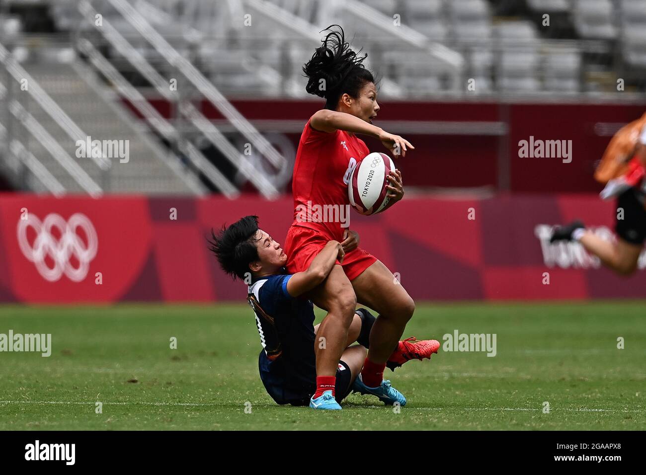 Tokyo, Japan. 30th July, 2021. Womens rugby 7s. China Vs Japan. Tokyo ...