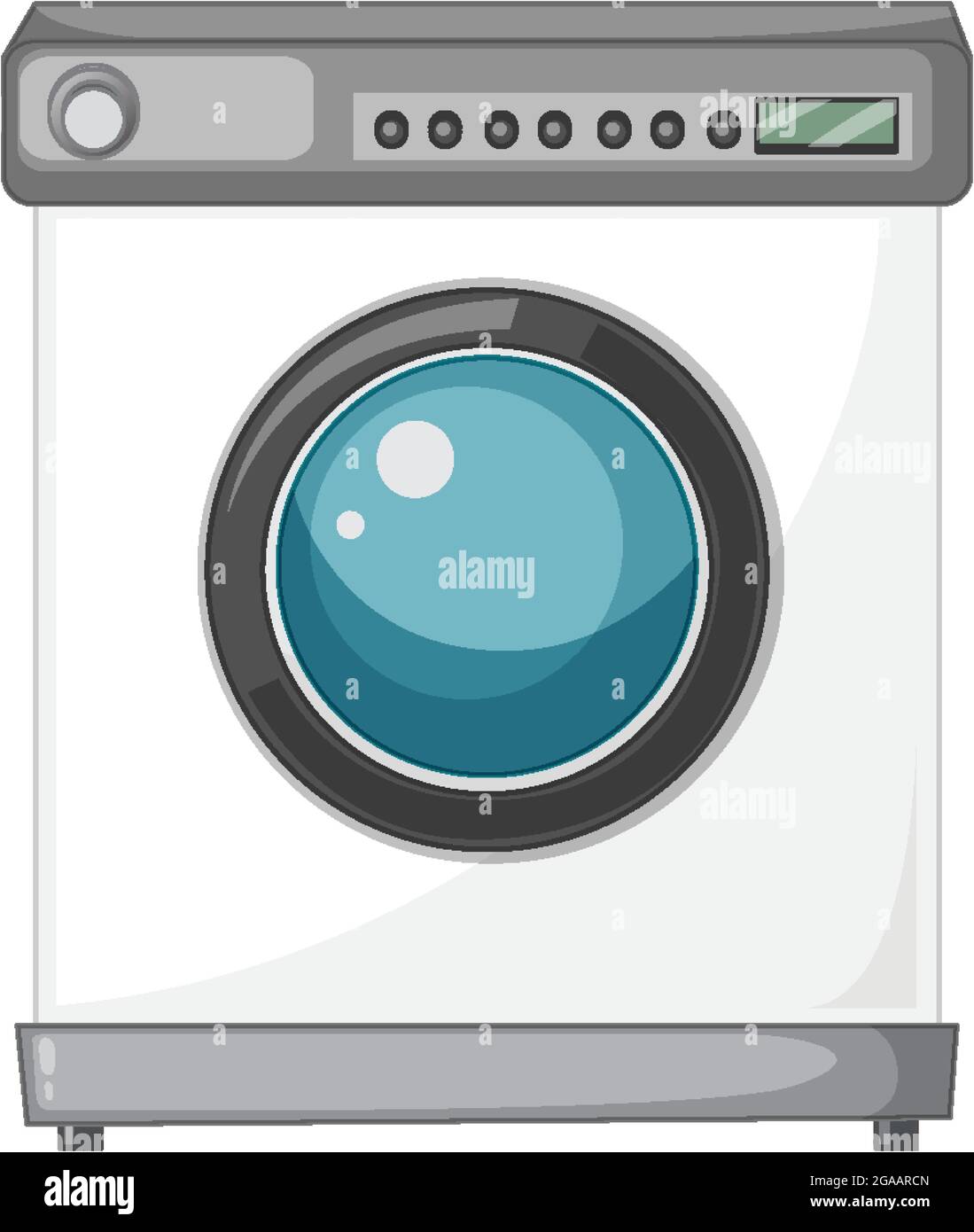 A washing machine isolated on white background illustration Stock ...