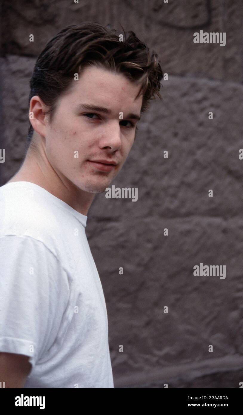 Ethan Hawke in New York City, circa early 1990's. Photo Credit: Henry ...