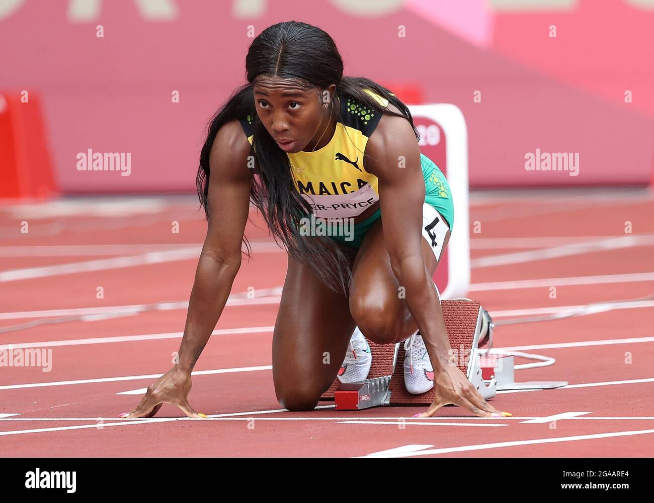 Tokyo, Japan. 30th July, 2021. Shelly-Ann Fraser-Pryce of Jamaica ...
