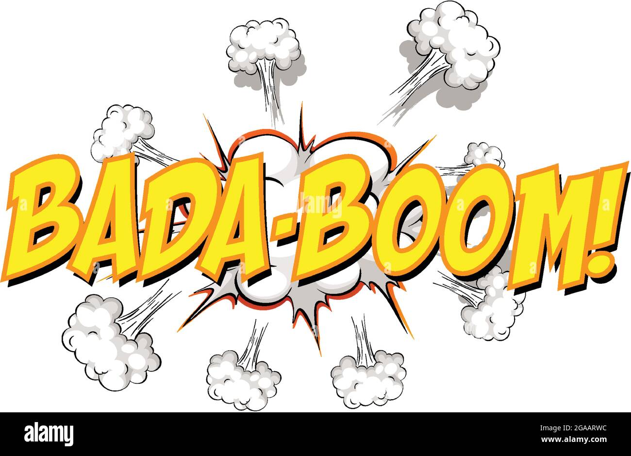 Comic speech bubble with bada-boom text illustration Stock Vector Image ...