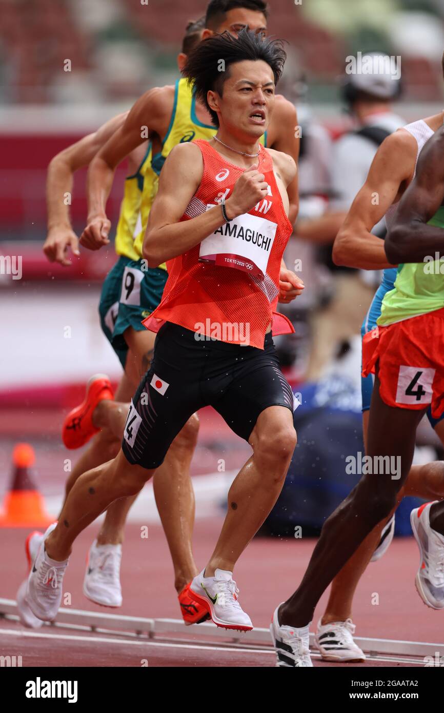Tokyo, Japan. 30th July, 2021. YAMAGUCHI Kosei (JPN) Athletics : Men's 3000m Steeplechase Round ...