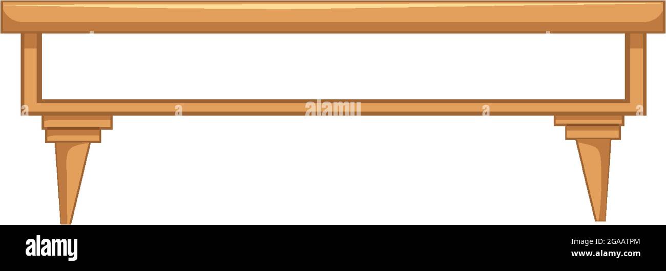 Table furniture for interior design on white background illustration ...