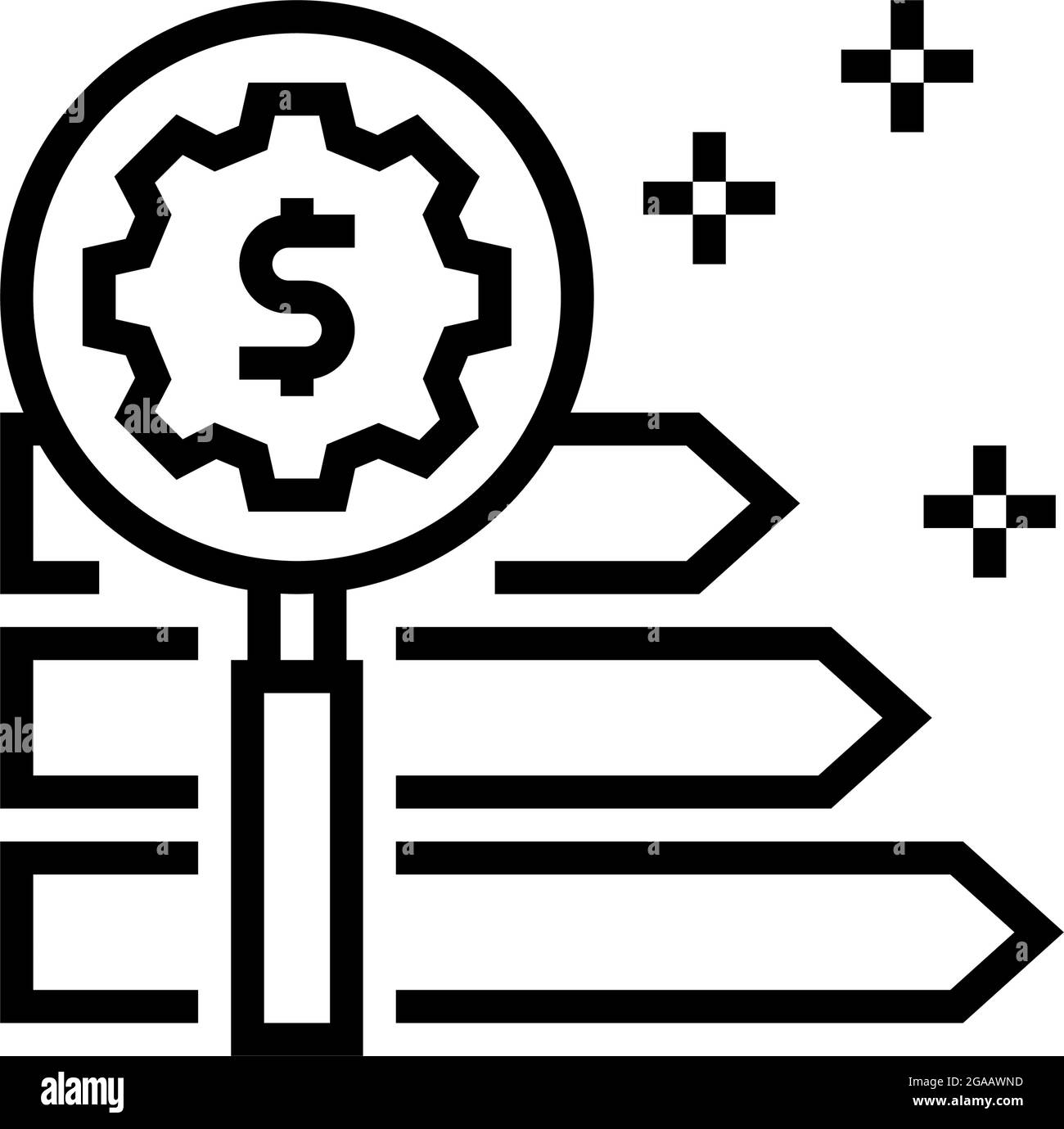 green growth line icon vector illustration Stock Vector Image & Art - Alamy