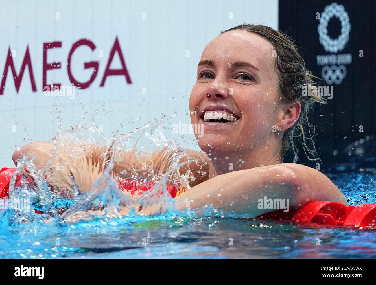 Tokyo, Japan. 30th July, 2021. Emma Mckeon of Australia celebrates ...
