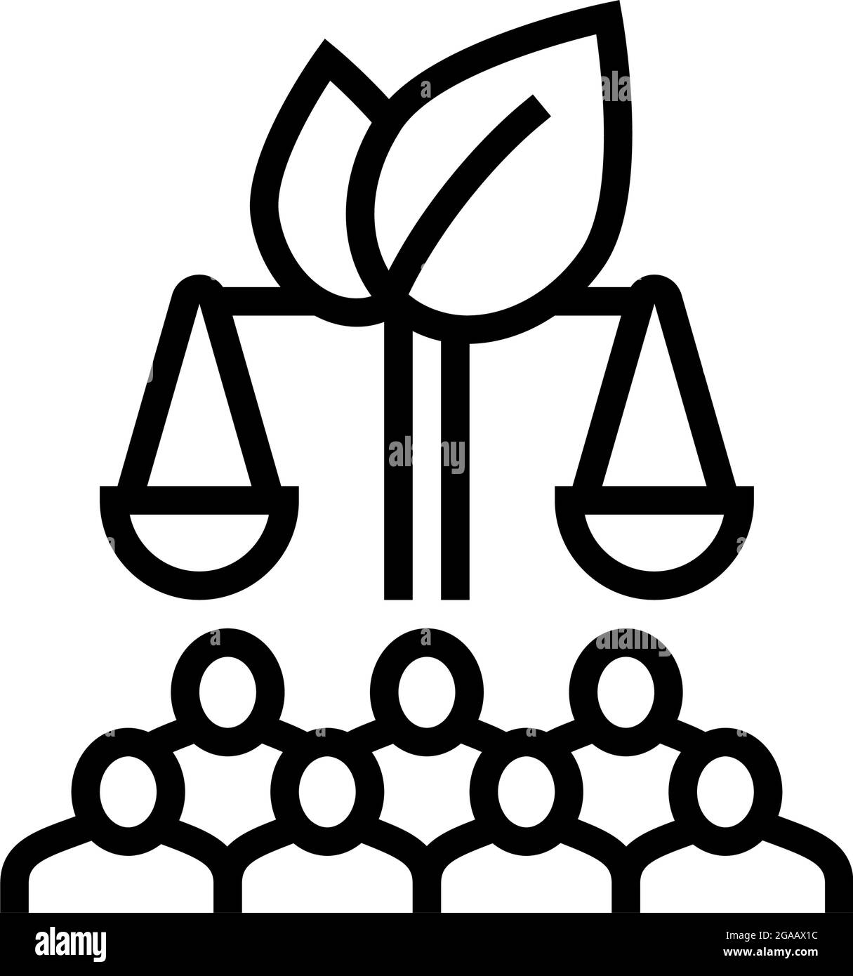 sustainable development line icon vector illustration Stock Vector ...