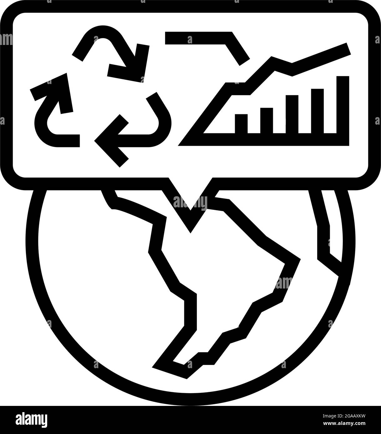 system ecology line icon vector illustration Stock Vector Image & Art ...