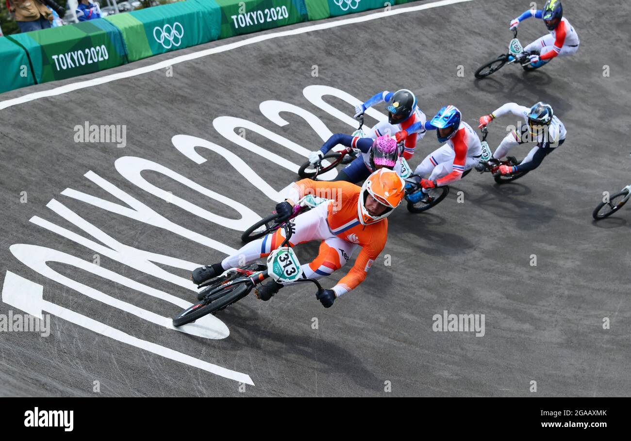 Tokyo, Japan. 30th July, 2021. Niek Kimmann (front) of the Netherlands ...
