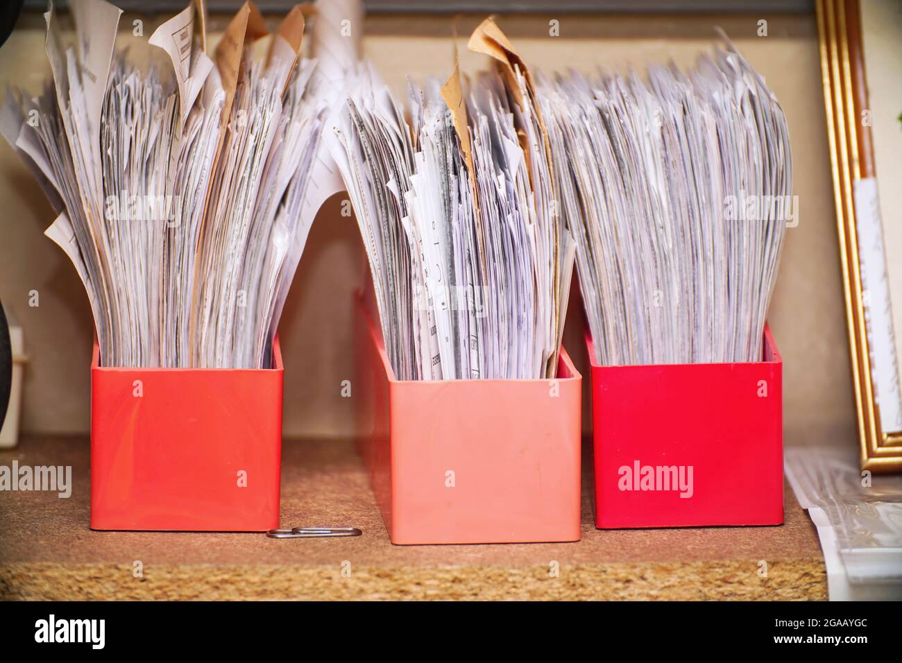 Boxes legal documents hi-res stock photography and images - Alamy