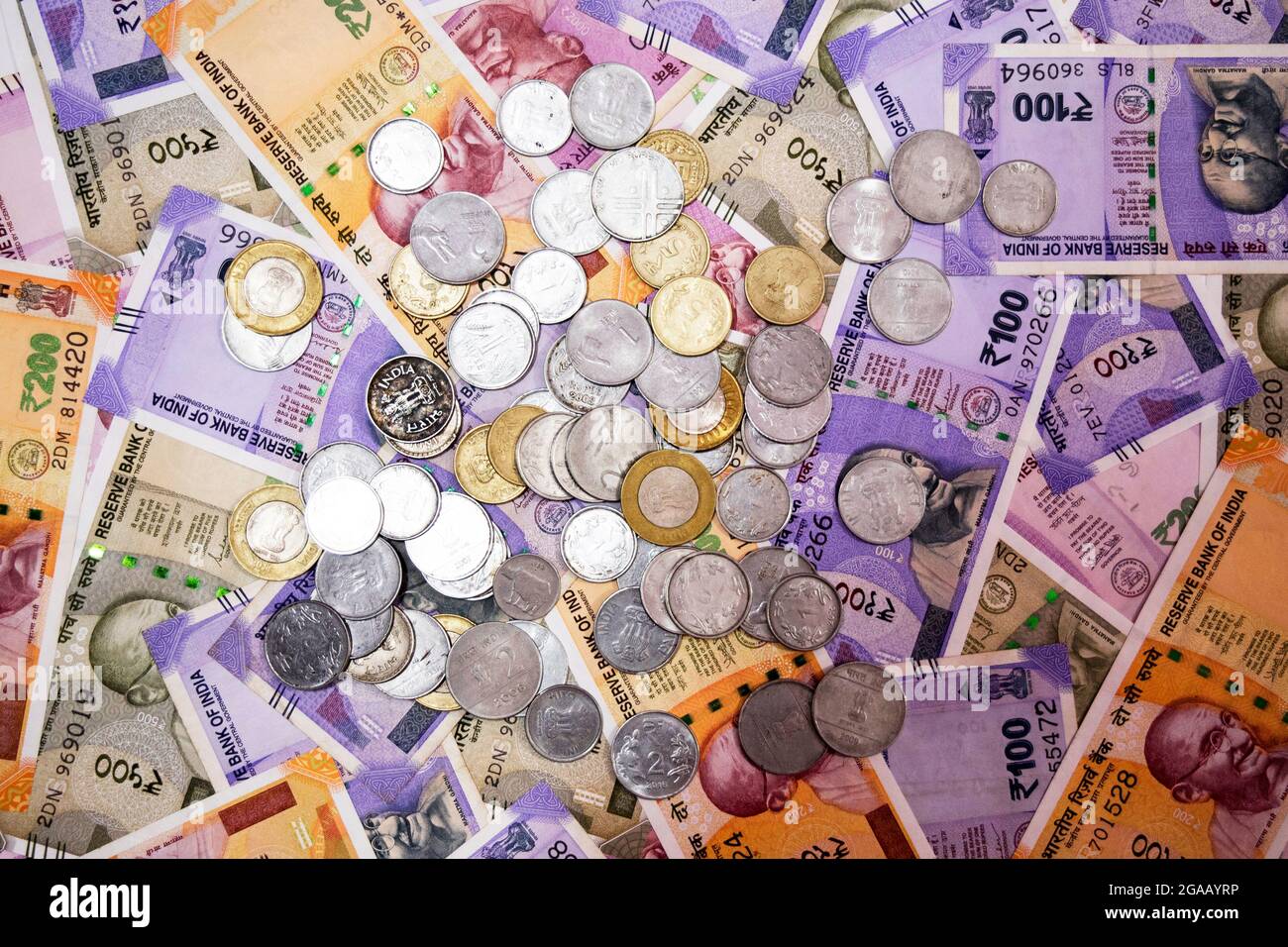 Indian rupees banknotes coins hi-res stock photography and images - Alamy