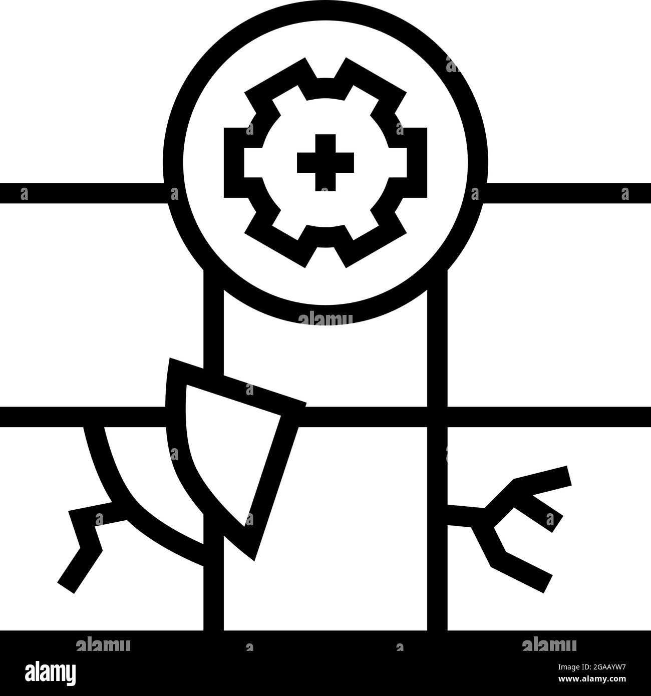 tile repair line icon vector illustration Stock Vector Image & Art - Alamy