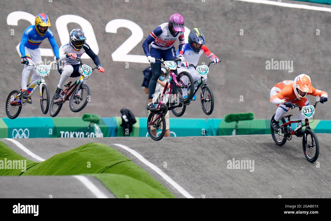Great Britain's Kye Whyte in action in the Cycling BMX Racing final at ...