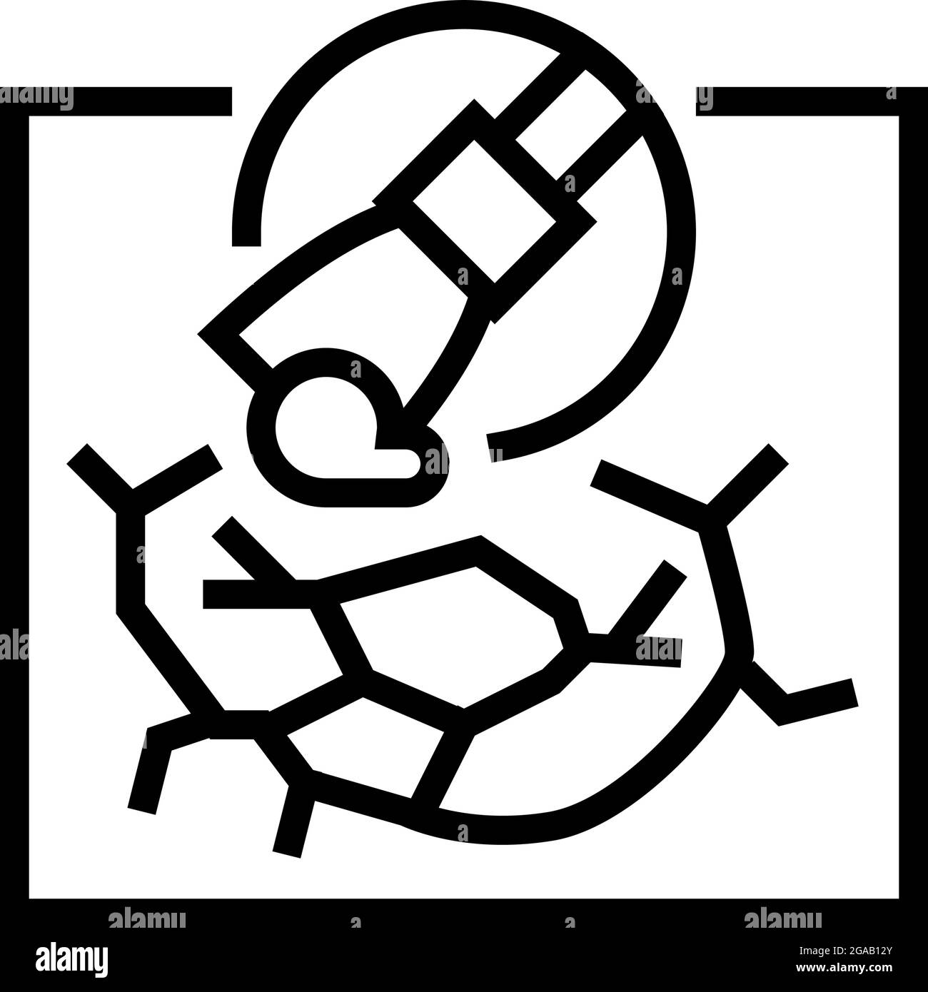 drywall repair line icon vector illustration Stock Vector Image & Art ...