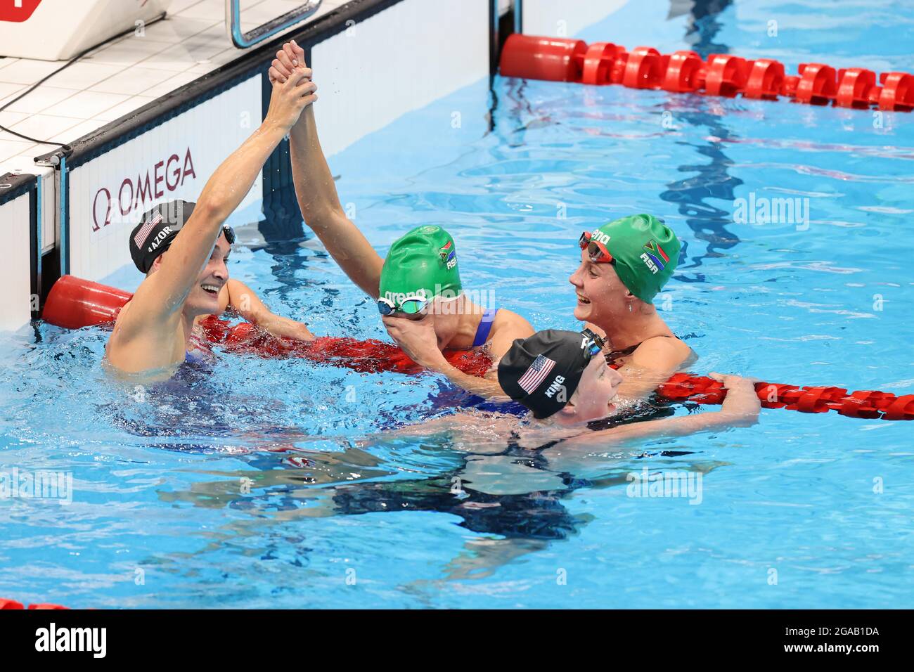 Tokyo, Japan. 30th July, 2021. Lilly KING (USA), Tatjana SCHOENMAKER ...
