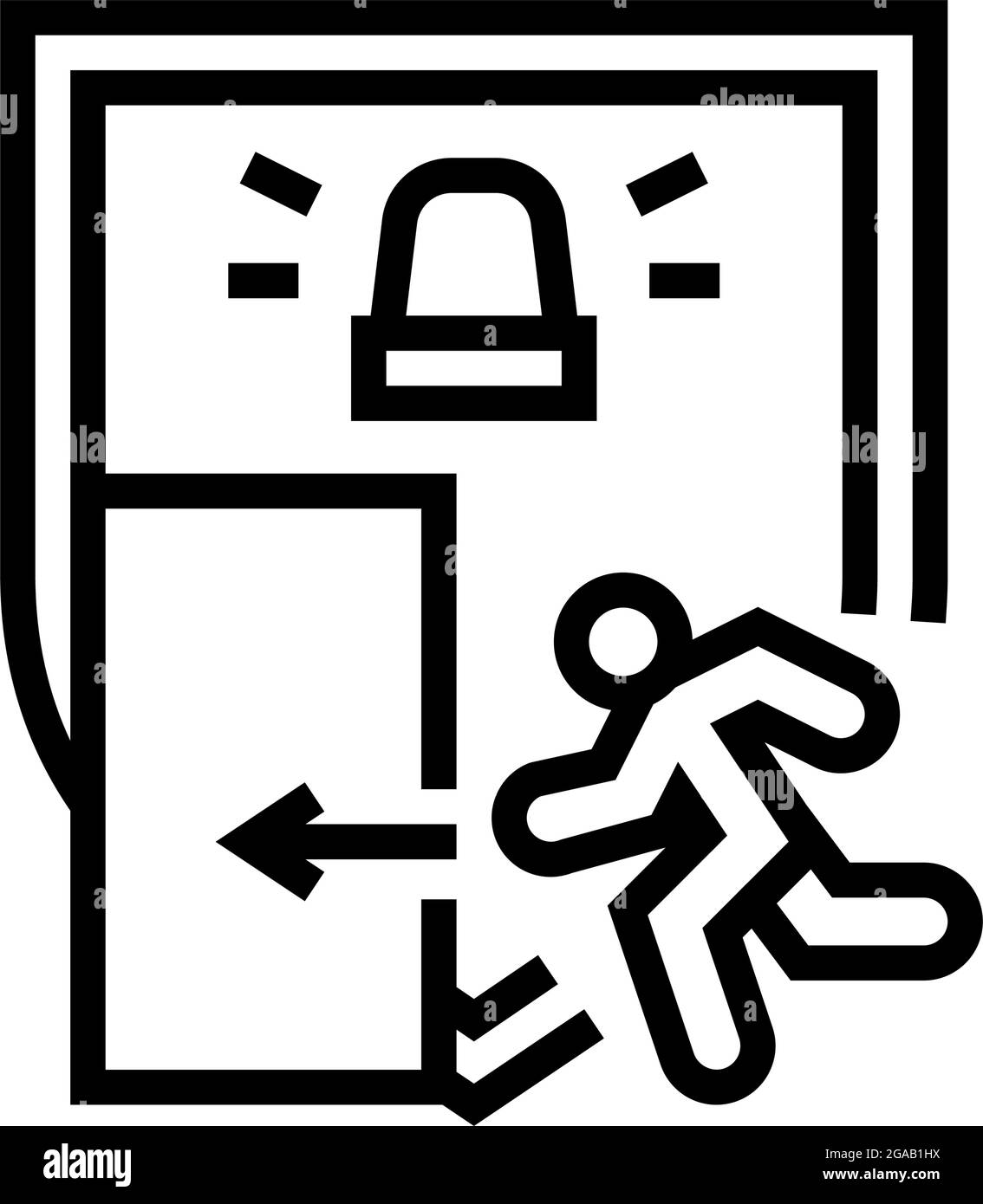 emergency preparedness line icon vector illustration Stock Vector Image ...