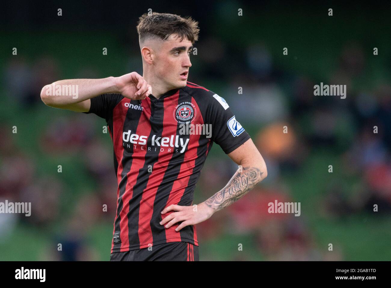 Dublin, Ireland. 29th July, 2021. Dawson Devoy of Bohemian during the ...