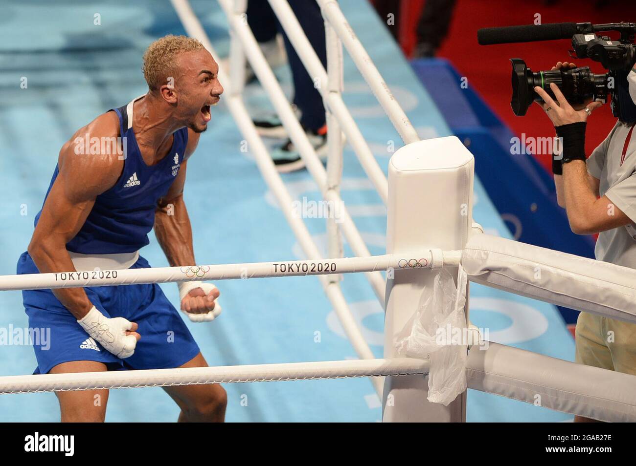 Tokyo, Japan. 30th July, 2021. Boxing: Olympics, preliminary bout ...