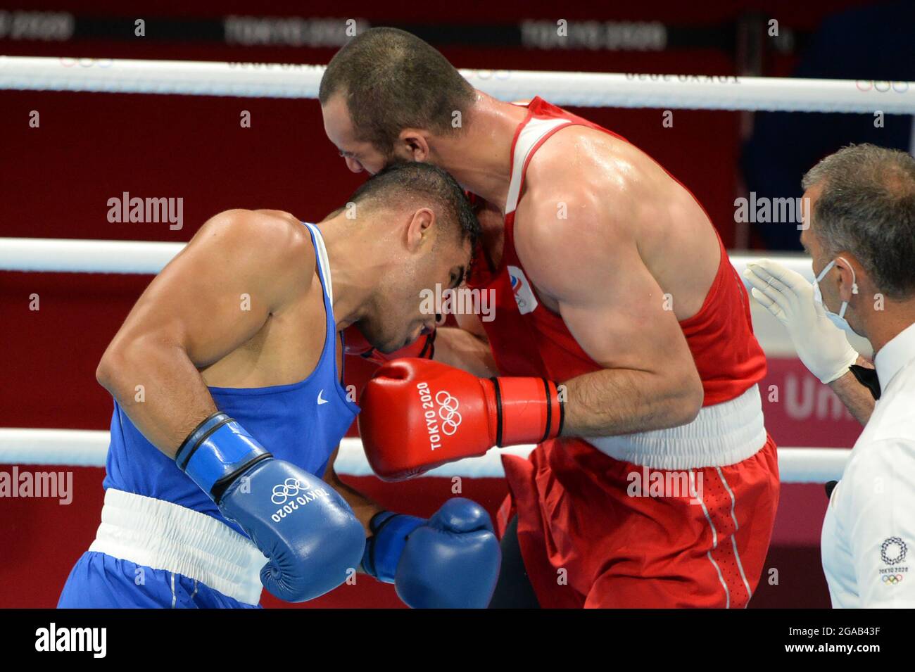 Tokyo, Japan. 30th July, 2021. Boxing: Olympics, preliminary bout ...