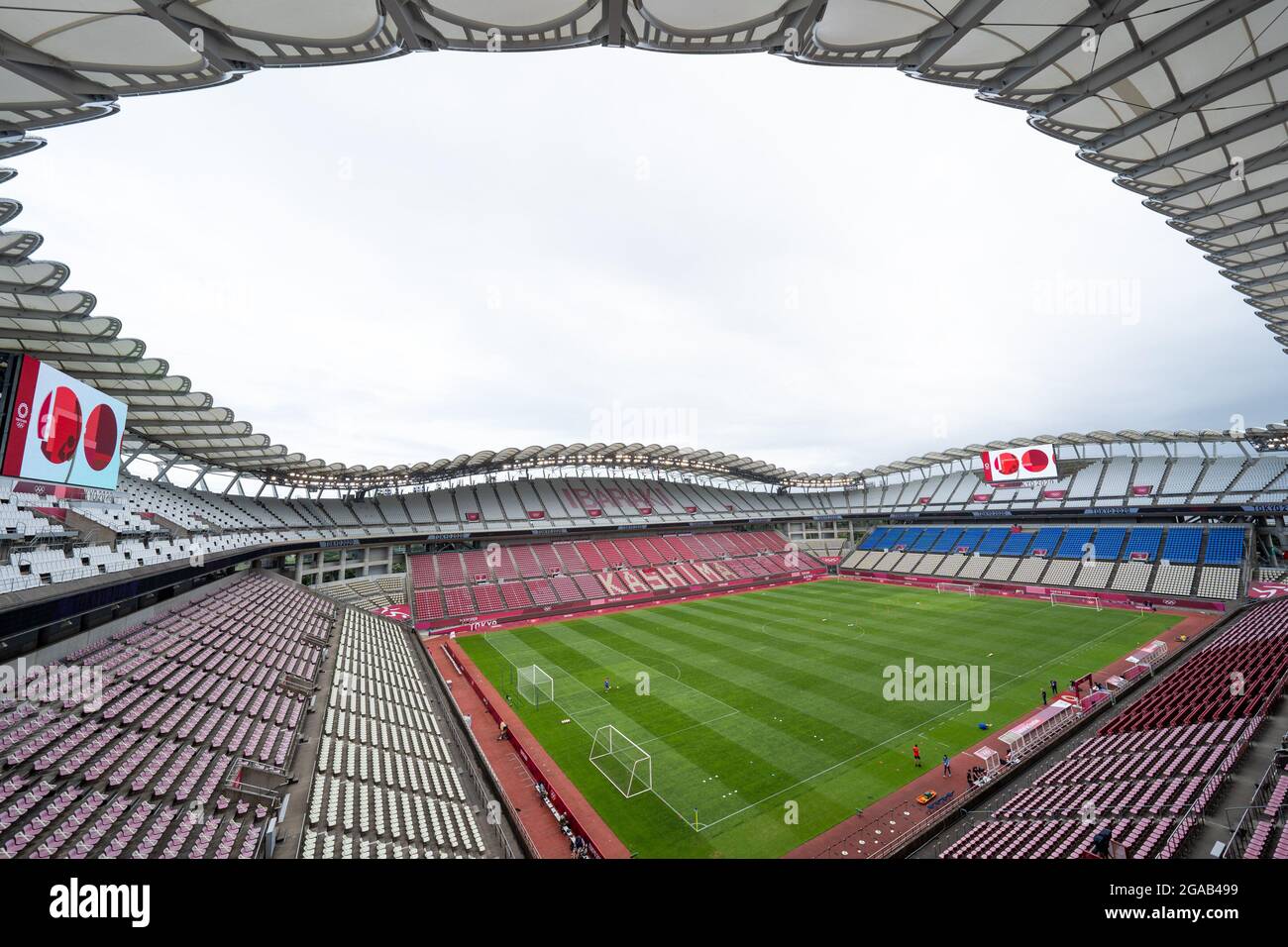 Kashima, Japan. 27th July, 2021. General view inside the Ibaraki ...
