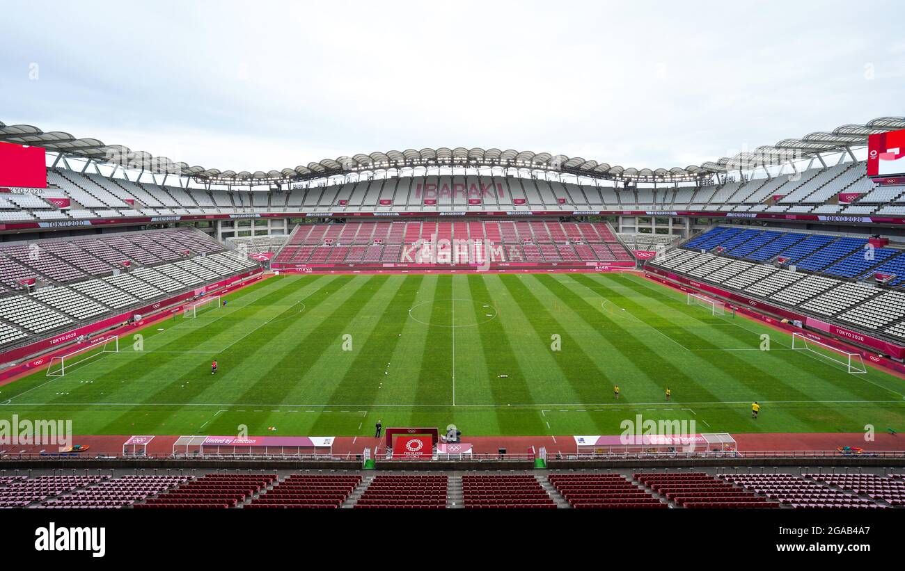 Kashima, Japan. 27th July, 2021. General view inside the Ibaraki ...