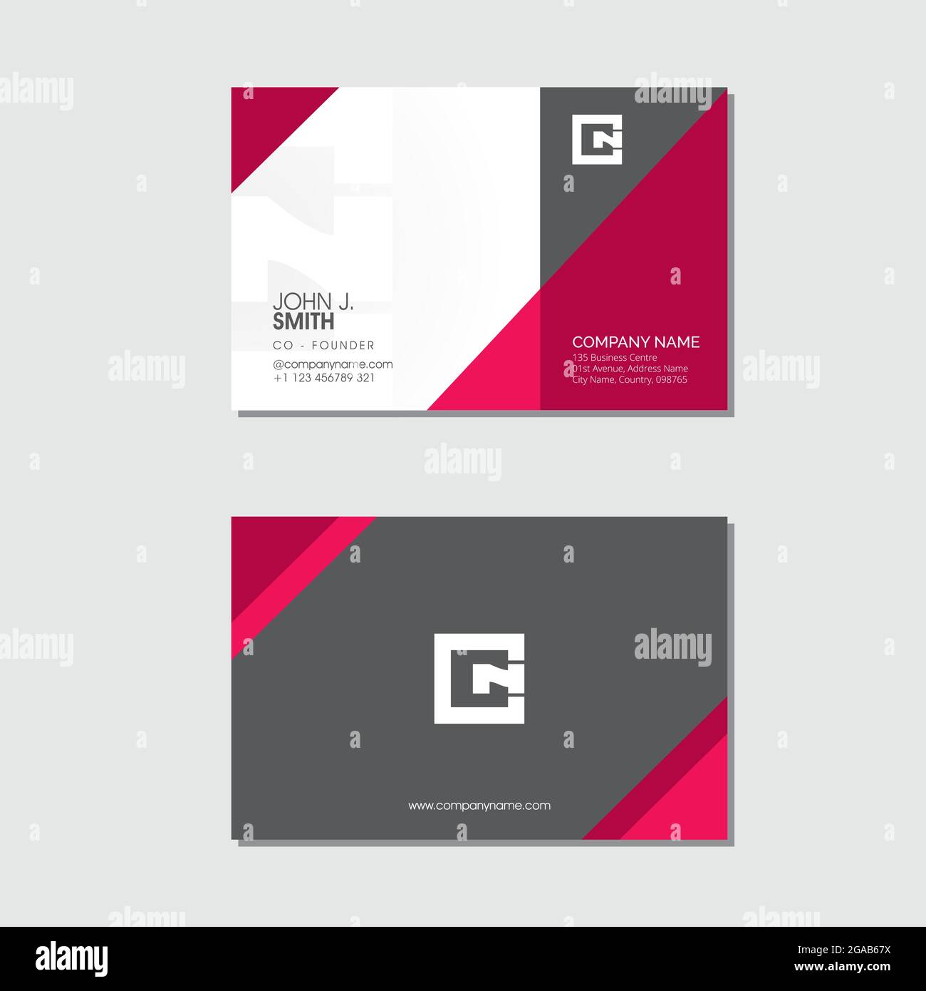 Logo with business card Stock Vector Images - Alamy