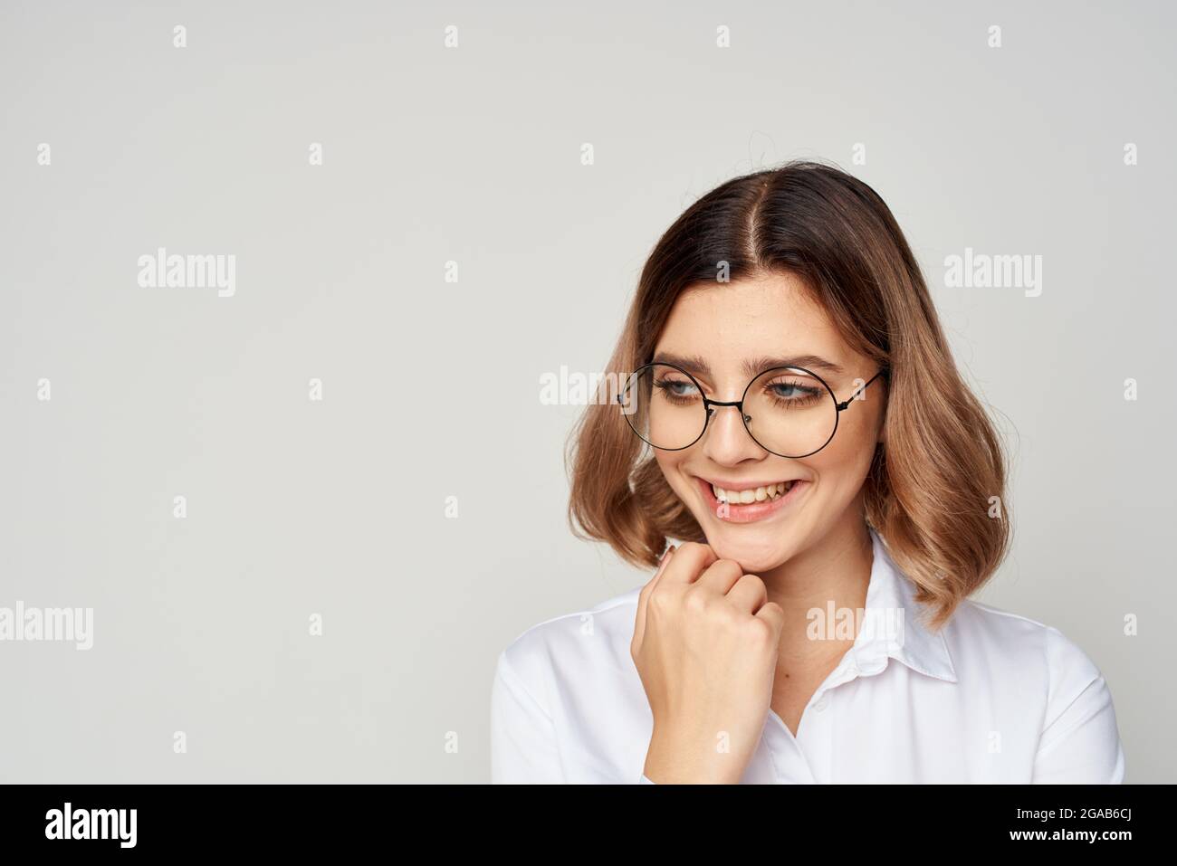 manager white shirts emotions work entrepreneur Stock Photo - Alamy