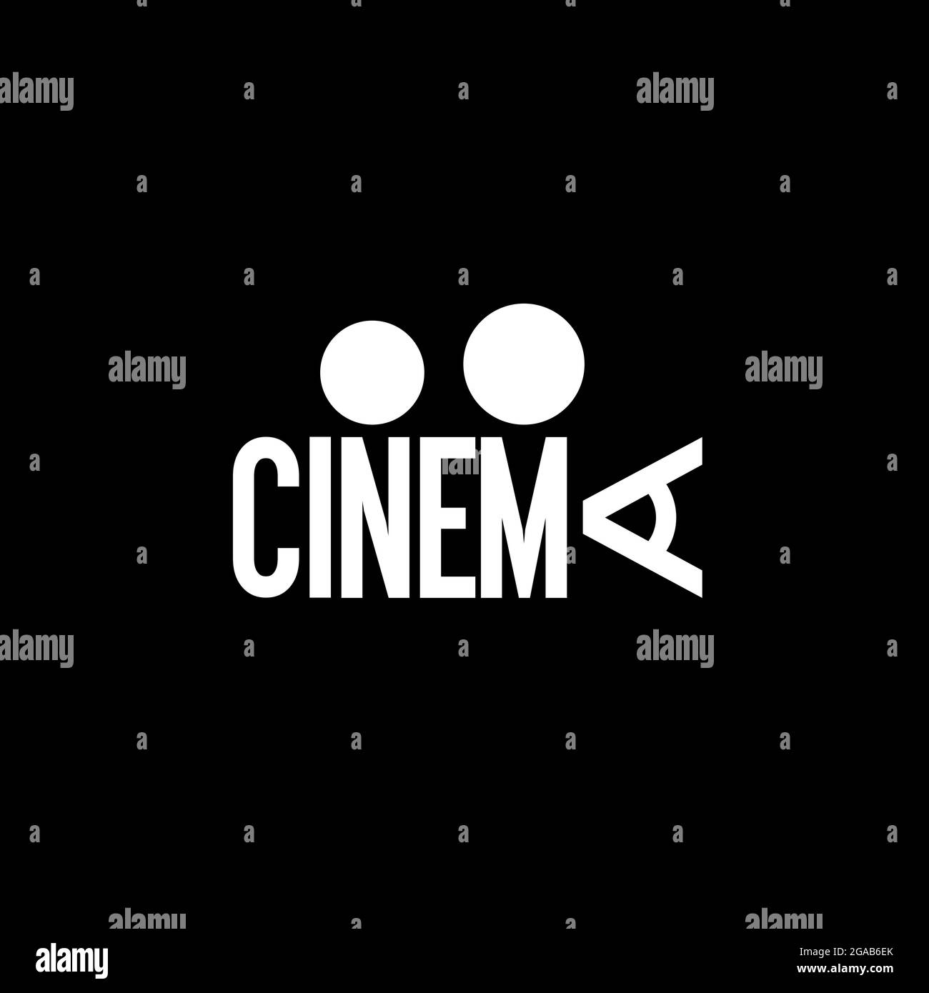 Cinema wordmark concept vector text Stock Vector Image & Art - Alamy